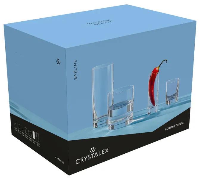 Crystalex - Bohemia Crystal Sklenice na nealko Barline Dual 300 ml. 6 ks