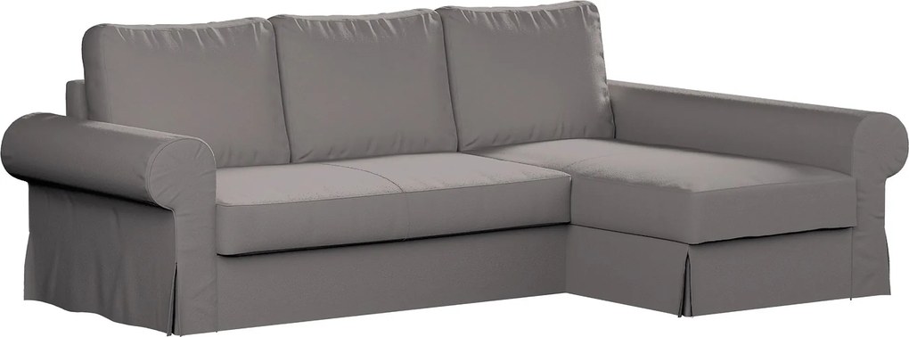 Potah na pohovku IKEA Backabro rozkládací se šezlongem barva béžová látka pletený vzor