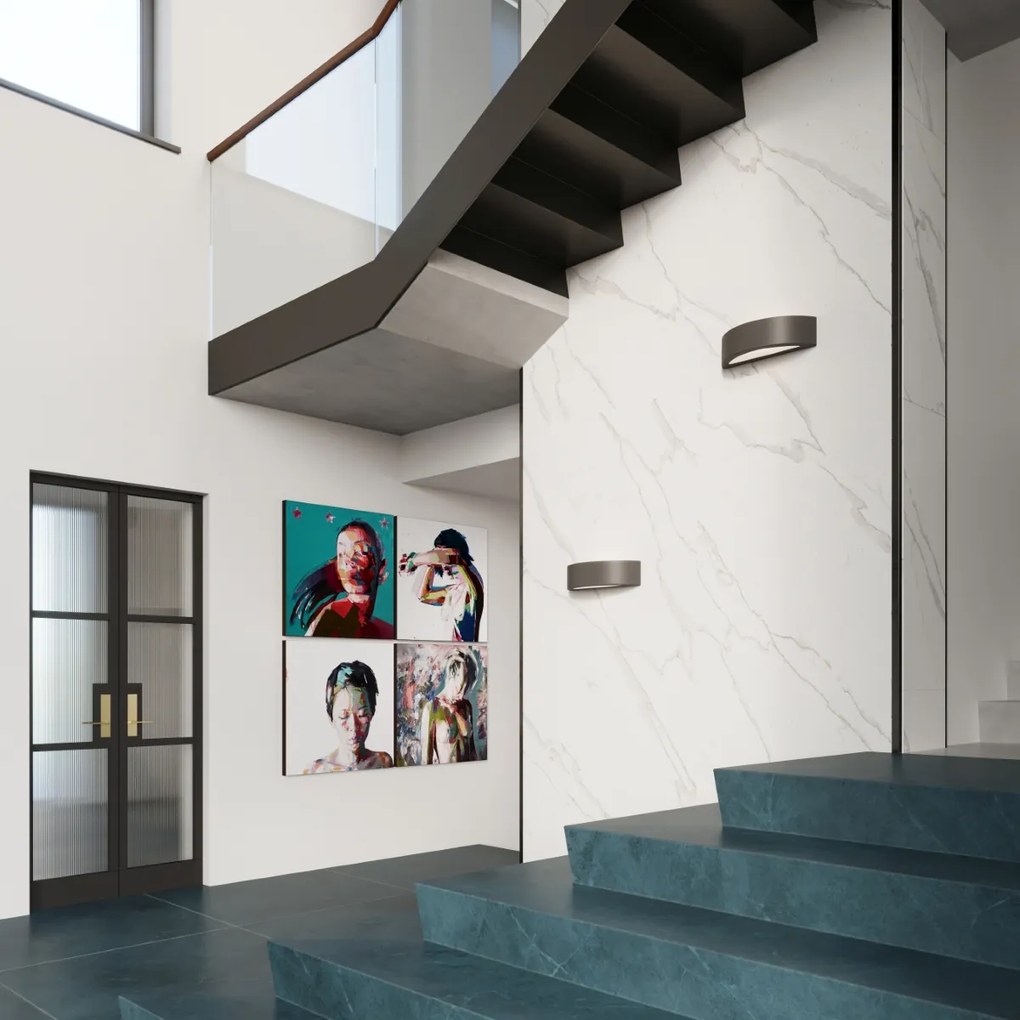 Sollux Lighting Nástěnné svítidlo keramické ATENA Černá