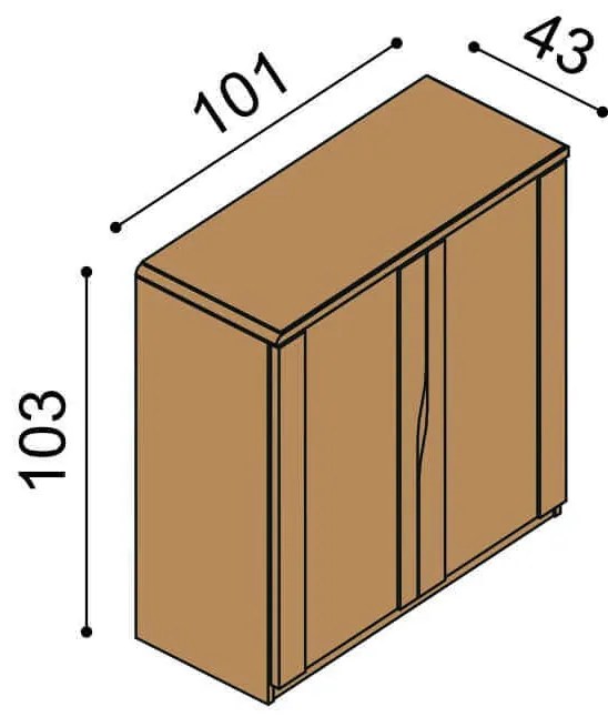 Komoda JELÍNEK ELEN H20 DD5 Materiál: Buk, Moření: Beige