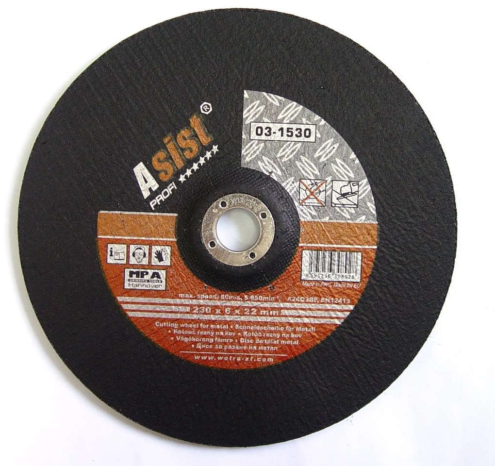Asist Kotouč brusný na kov ASIST, 230mm