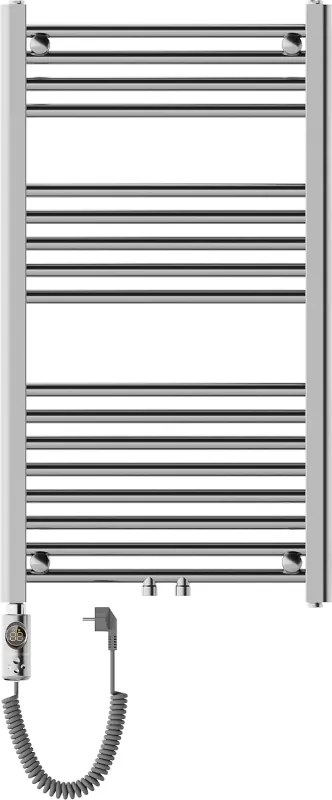 Mexen Mars, elektrické topné těleso 900x500 mm + topná tyč 300 W, chromová, W110-0900-500-2300-01