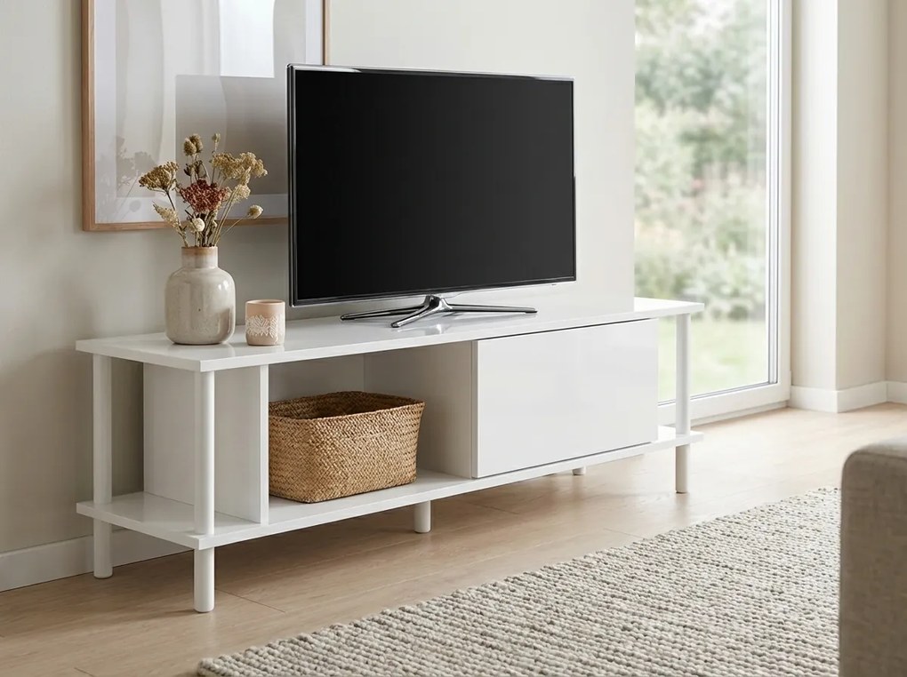 TV stolek PARIS 150 cm, bílá