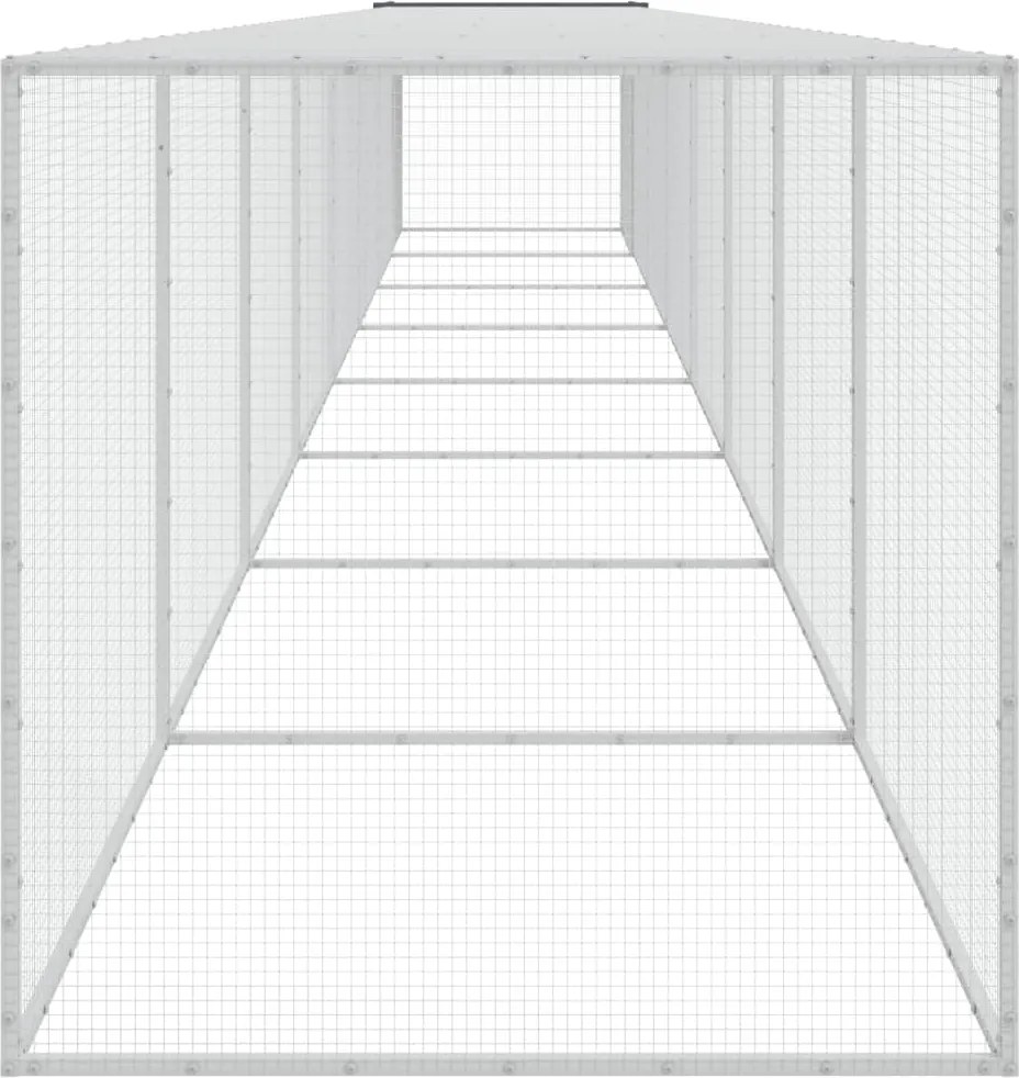 Klec pro kuřata se střechou antracitová 803 x 98 x 90 cm ocel 3189042