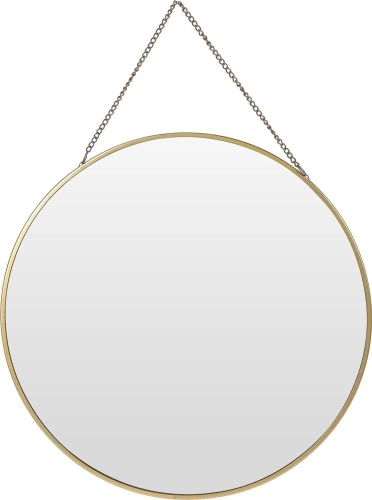 Kulaté zrcadlo nástěnné s přívěskem, Ø 29 cm