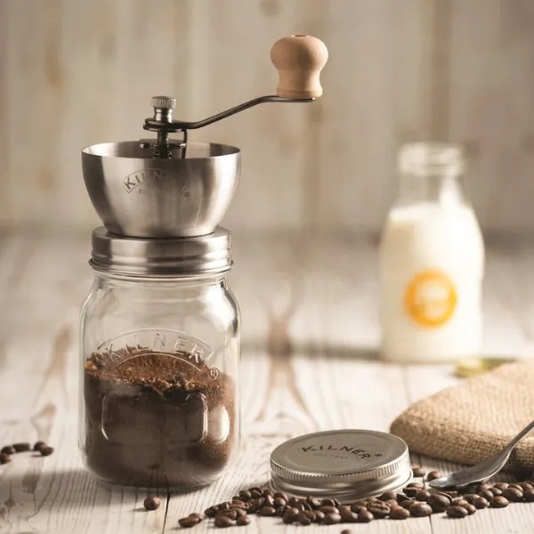 Kilner Create and Make skleněný mlýnek na kávu, 0,5 l, 0025.785