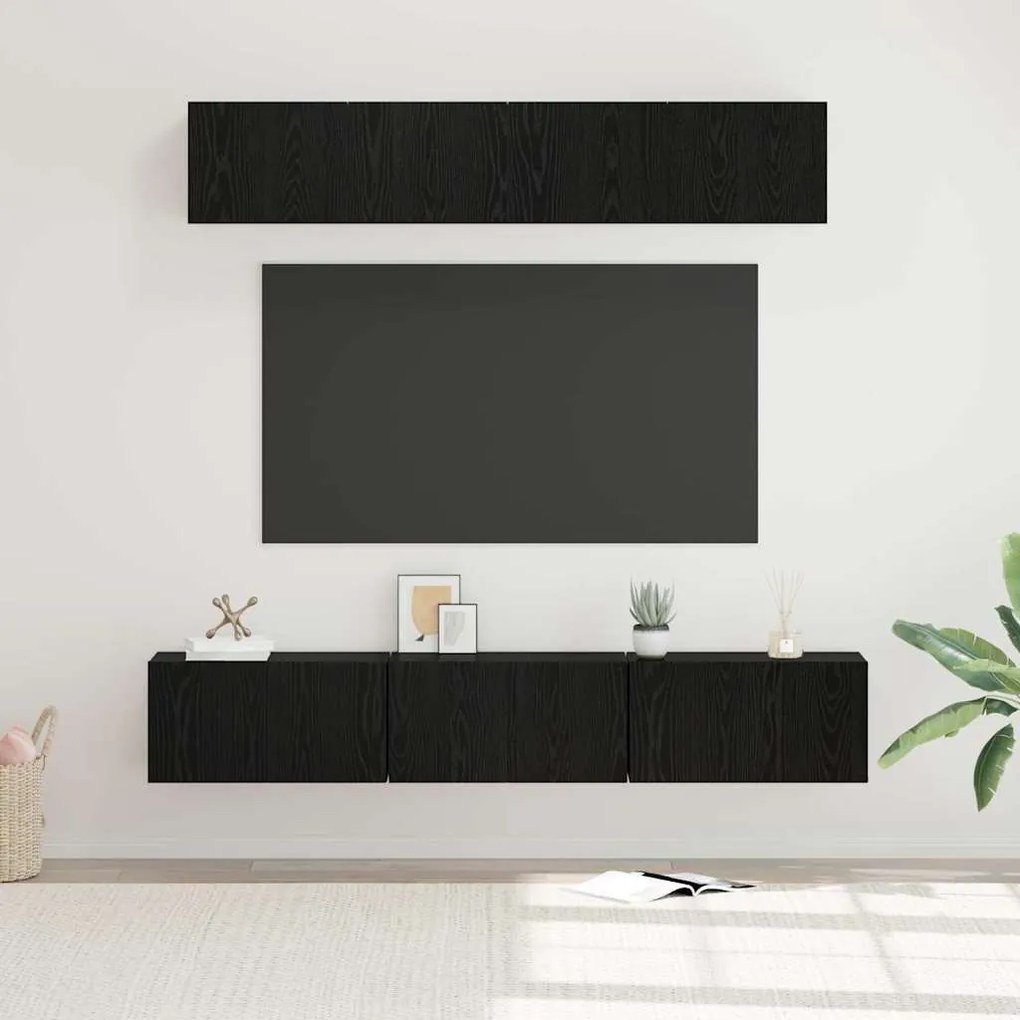 Sestava TV skříněk 5 ks Černý dub Kompozitní dřevo 3393406