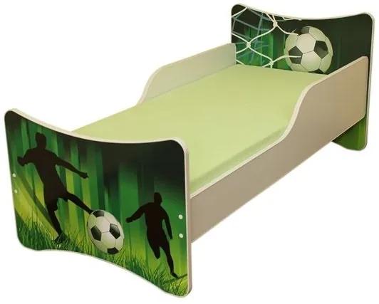 MAXMAX Dětská postel 140x70 cm - FOTBAL