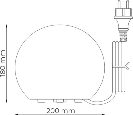 Zuma Line Mc20E - Venkovní lampa GLOBO 1xE27/10W/230V pr. 20 cm IP44