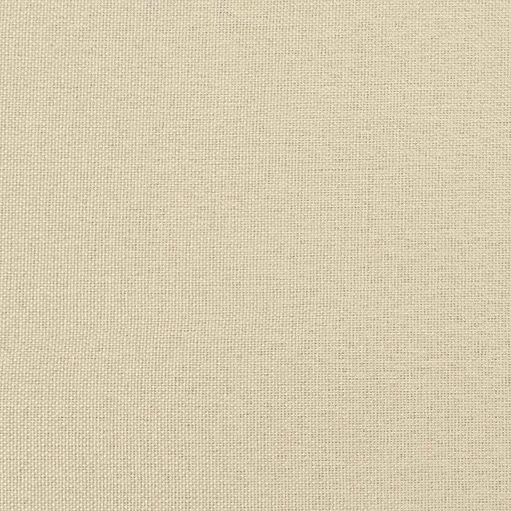 Postel s boxspringem s čelo Krémová 180 x 200 cm textil 3341852
