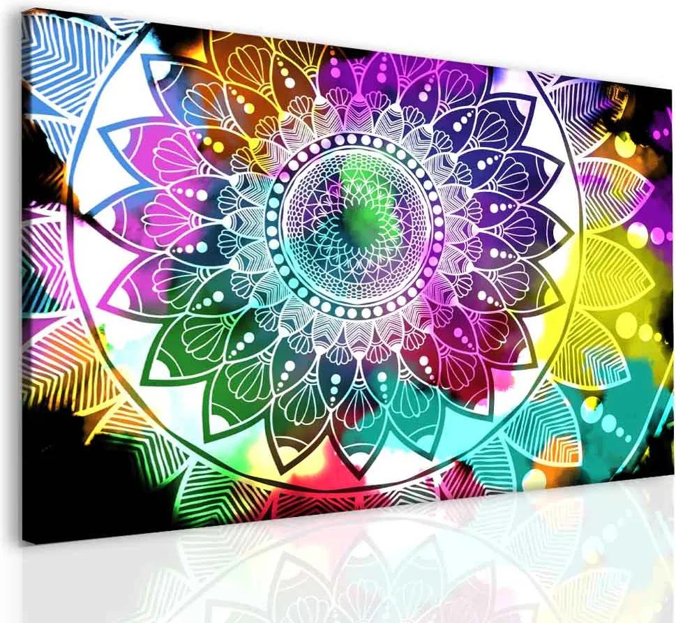 Obraz barevná mandala (150x100 cm) - InSmile ®