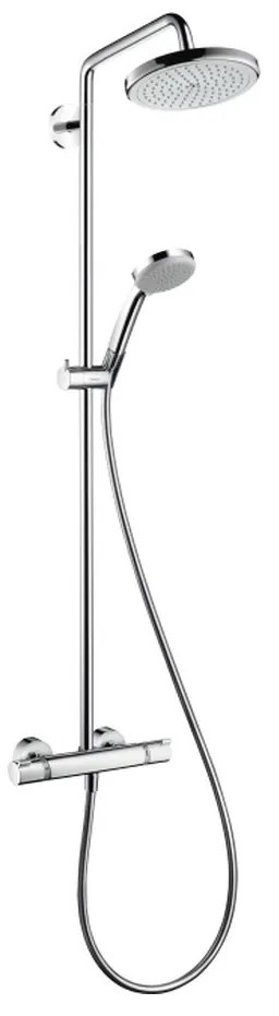 Hansgrohe Croma, Showerpipe 220 1jet s termostatem, chromová, HAN-27185000