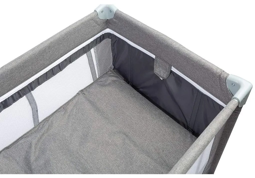 Cestovní postýlka CARETERO Basic Plus grey