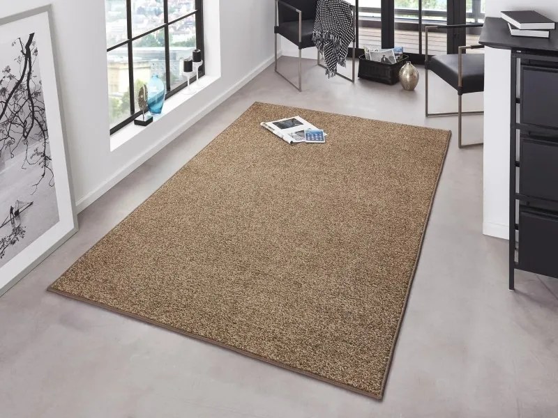 Hanse Home, Kusový koberec Pure 102614 Brown, 80x300, hnědá, kancelář