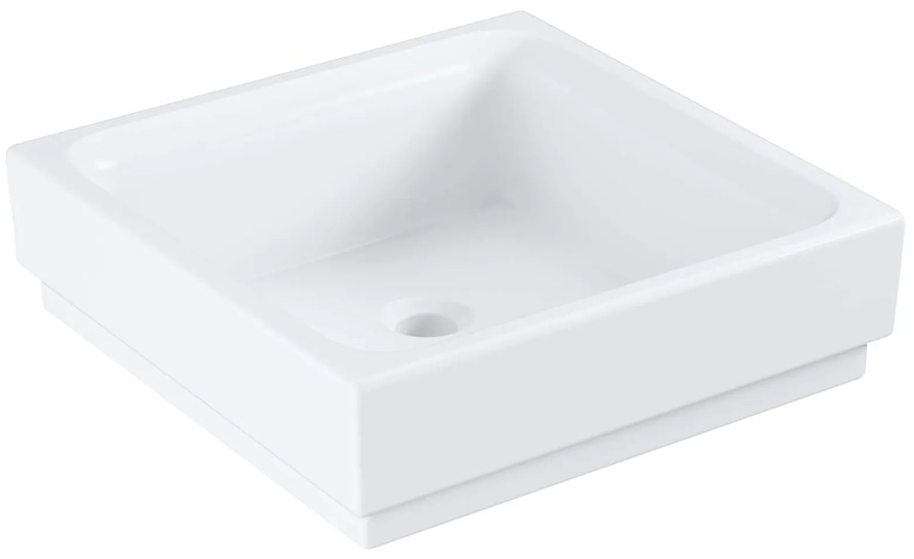 Grohe Cube Ceramic - Umyvadlo bez přepadu, 40x40 cm, PureGuard, alpská bílá 3948200H