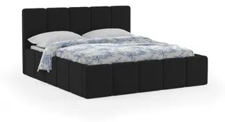 Čalouněná postel ELCANO 180x200 cm Černá