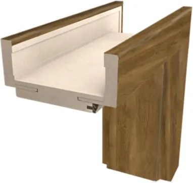 Obložková zárubeň DRE 80 cm pro tloušťku stěny 10-12 cm levá O2DPL80L