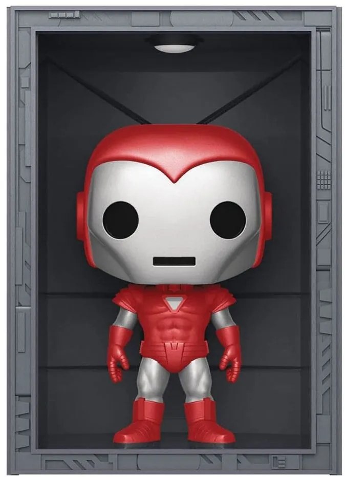 Funko pop! marvel - hall of armor: iron man model 8 silver centurion px exclusive