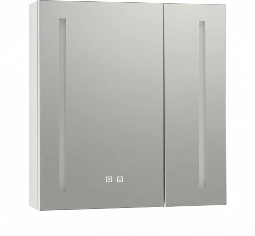 Rea Rea, Zrcadlová skříňka s LED osvětlením M1015-60 60x65, REA-M0102