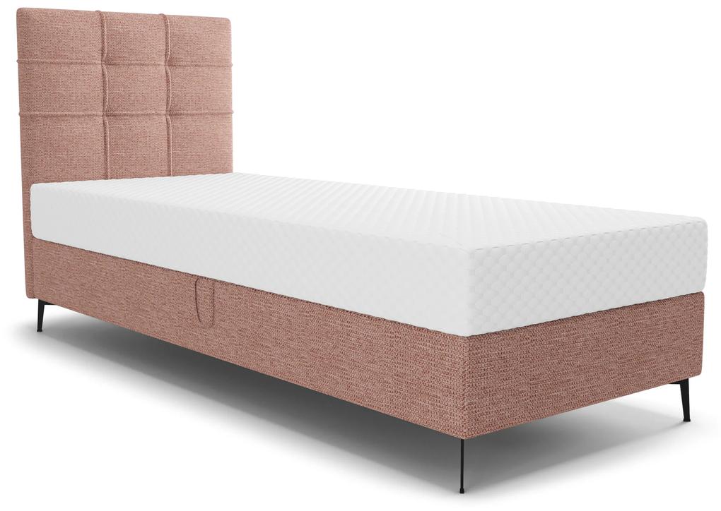 Jednolůžková postel 90 cm Infernus Bonell (lososová) (s roštem, bez úl. prostoru). 1082271
