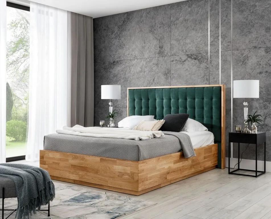 Luxusní dřevěná postel POPPY 140x200 cm