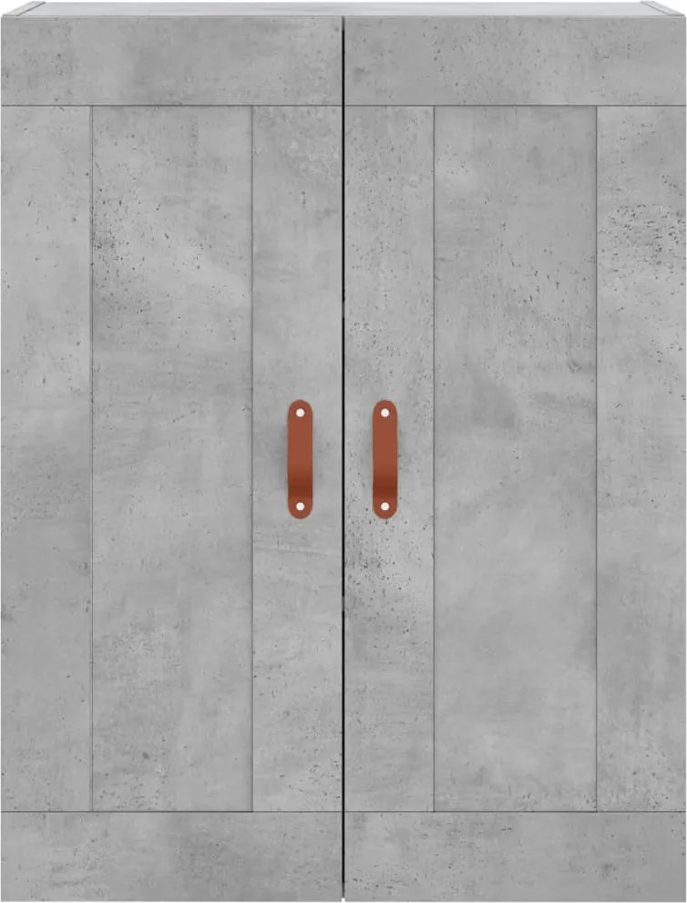 Skříň highboard betonově šedá 69,5x34x180 cm kompozitní dřevo 3200045