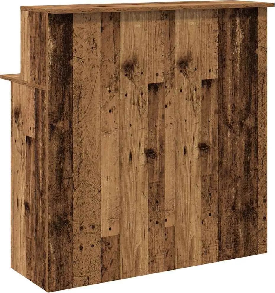 vidaXL Recepční stůl 100x50x103,5 cm kompozitní dřevo [859029] Barva: Černá