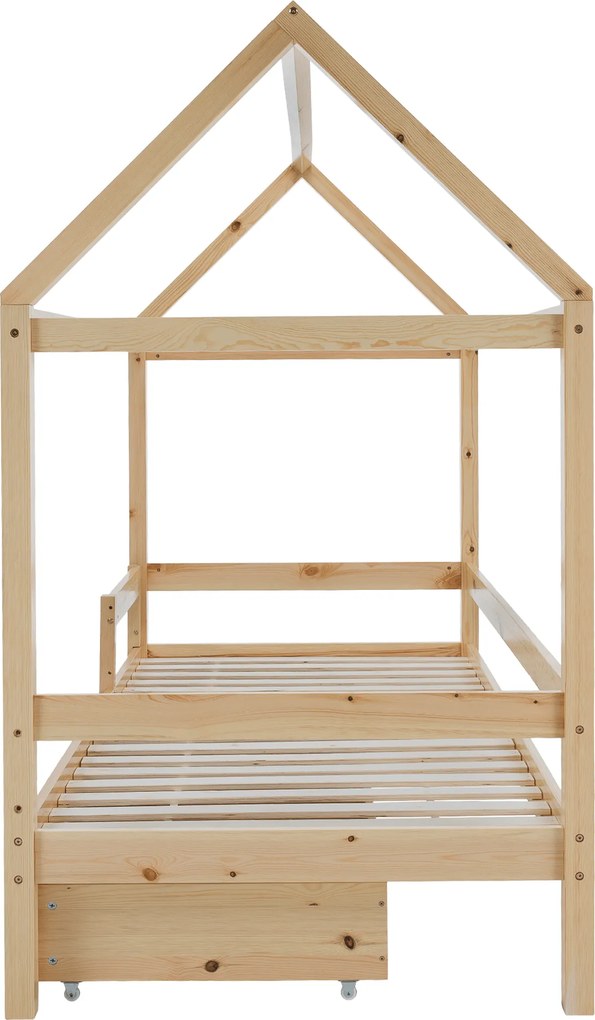 Montessori postel, 90x200, přírodní, masiv, NOEMA