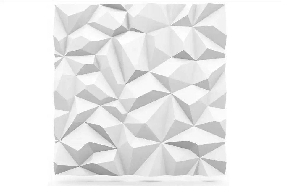 Polystyrénový 3D obkladový panel Diamant bílý