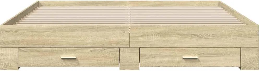 Rám postele se zásuvkami dub sonoma 180x200 cm kompozitní dřevo 3280365