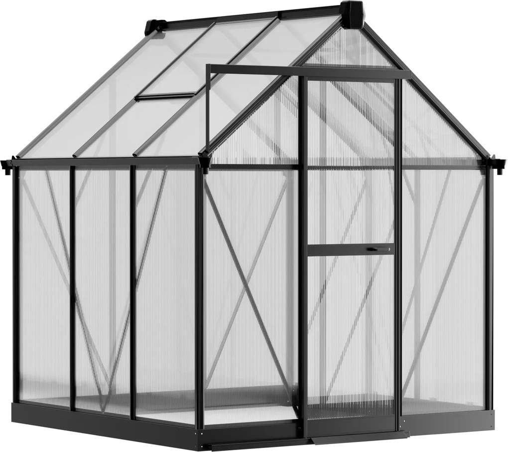 Skleník 210 x 183 x 193 cm, zesílená konstrukce, polykarbonát 6 mm