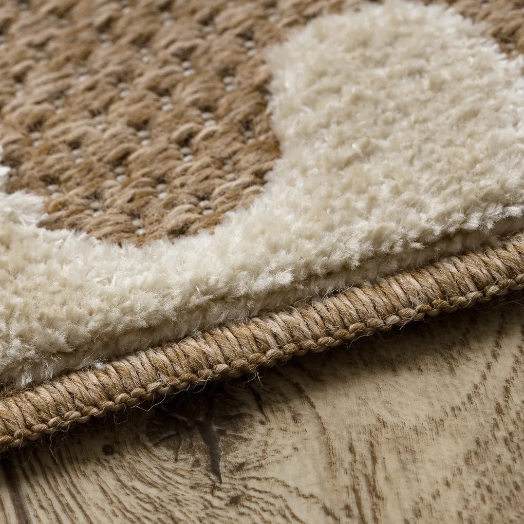Dywany Łuszczów, Kusový koberec Spark 0711A beige/cream, 120x170, béžová, chodba / předsíň