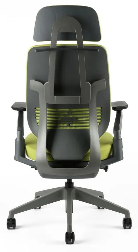 Office Pro Kancelářská ergonomická židle Office Pro KARME — více barev, s podhlavníkem a područkami Zelená F01