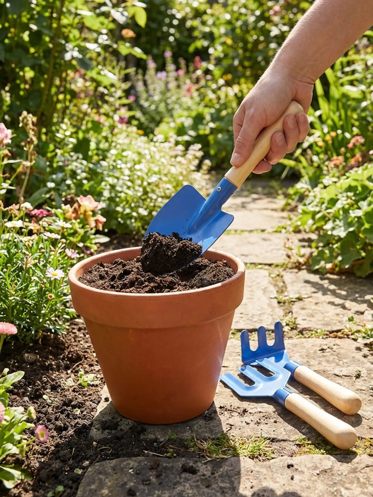 Sinsay - Sada zahradního nářadí 3 pack - světle modrá