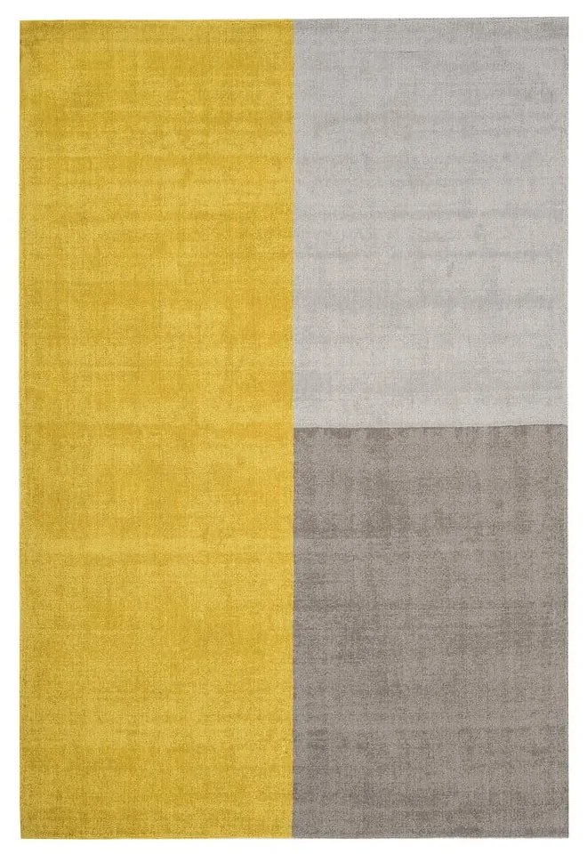 Žluto-šedý koberec Asiatic Carpets Blox, 200 x 300 cm