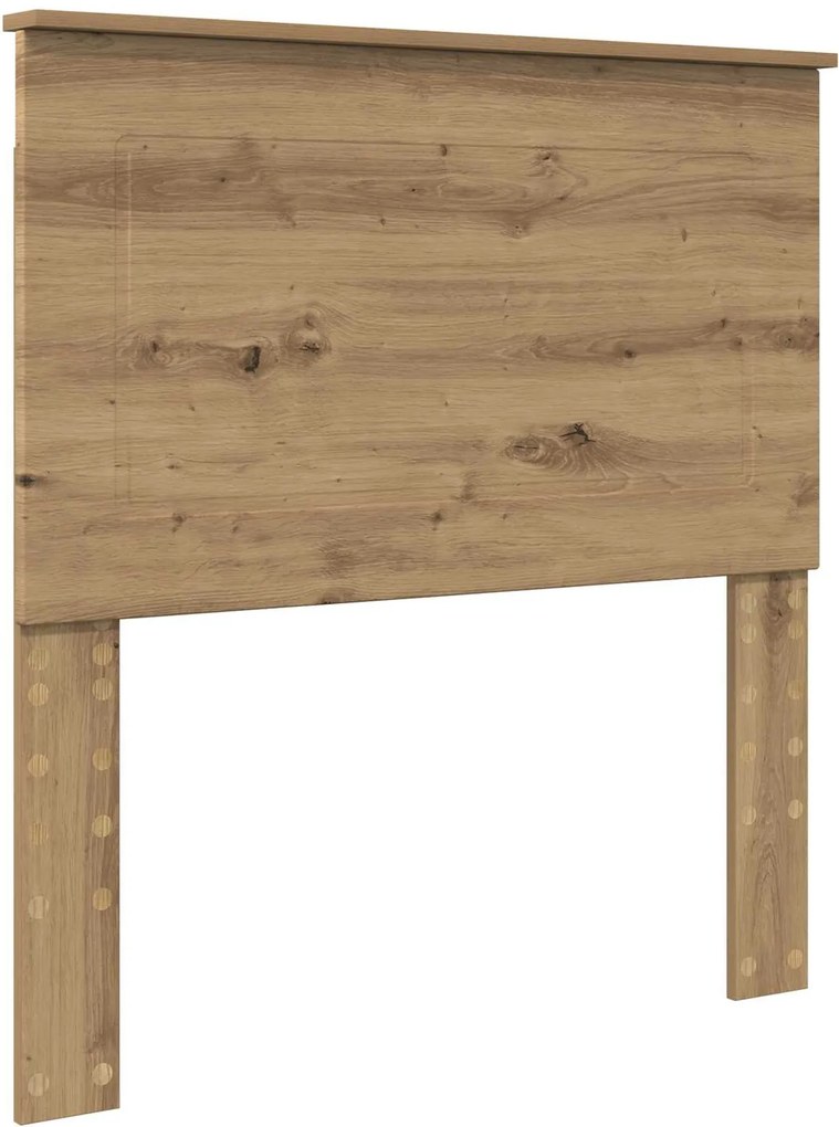 Rám postele s čelo Artisanový dub 90 x 190 cm Kompozitní dřevo 3409702