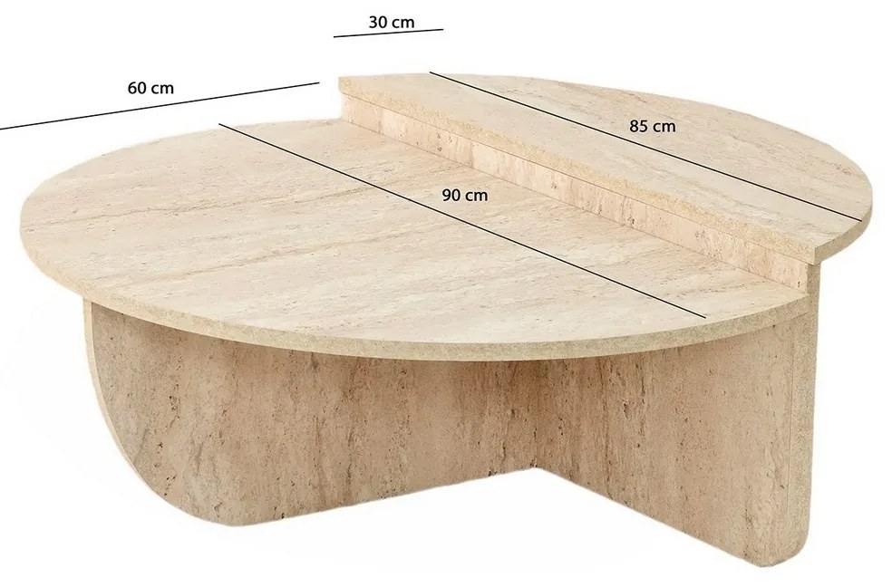 Konferenční stolek Podium Travertine
