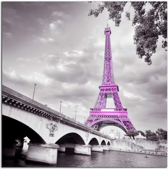 Obraz Fialová Eiffelovka C4085AS