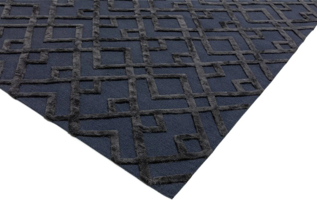 Černý koberec Doons Black Trellis Rozměry: 120x170 cm