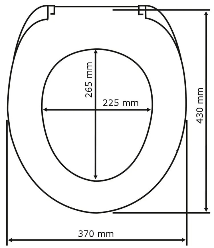 Tmavě šedé WC sedátko se snadným zavíráním Wenko Bellevue, 42,5 x 35,5 cm