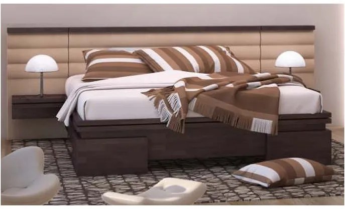 Lucatec Dřevěná postel Zenn 200x140 Divoký jasan