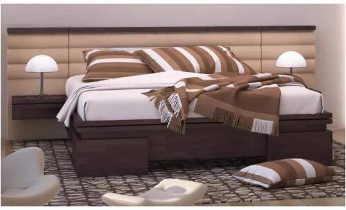 Lucatec Dřevěná postel Zenn 200x160 Divoký jasan