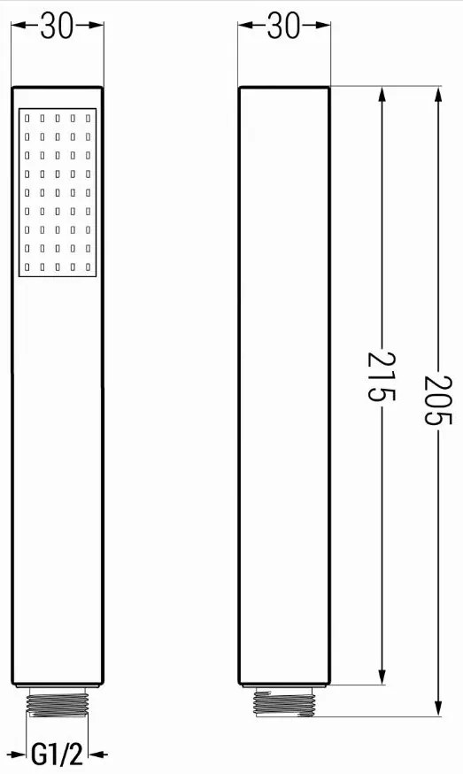 Mexen příslušenství - 1-bodový ruční sprchový set R-77, zlatá, 785776052-50
