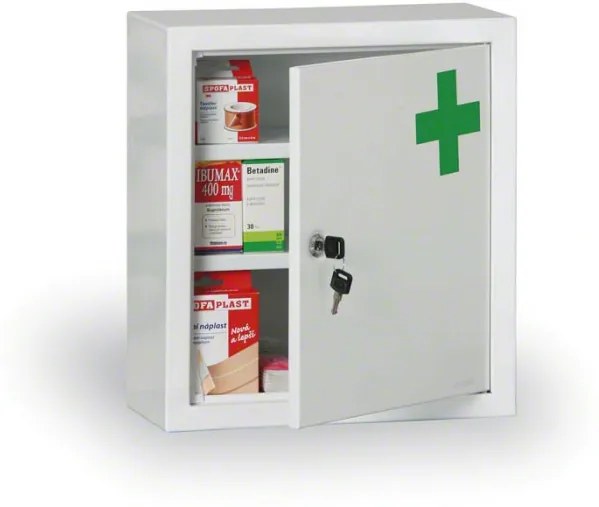 B2B Partner Kovová nástěnná lékárnička s náplní DIN 13157