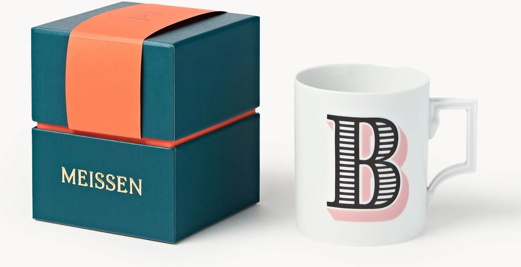 Westwing x MEISSEN, ručně vyrobený hrnek Initials's dekorací Motif