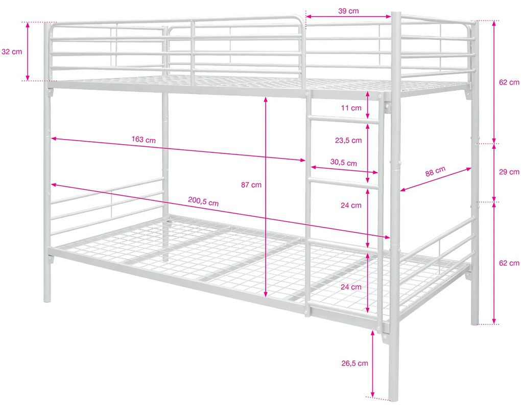 Idea Palanda PARIS kov bílá