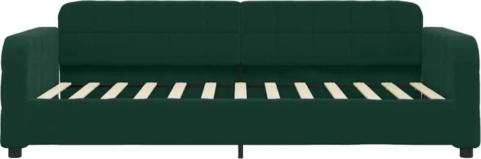 Válenda s přistýlkou tmavě zelená 80 x 200 cm samet 3196924