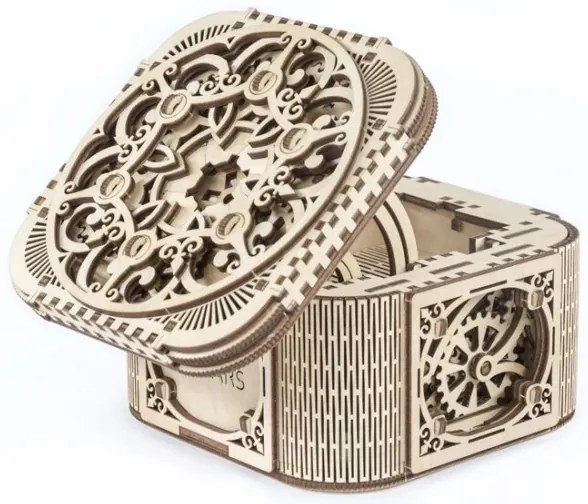 Ugears - 3D dřevěné mechanické puzzle Šperkovnice