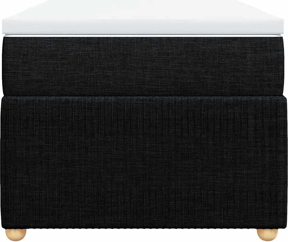 Box spring postel s matrací černá 80 x 200 cm textil 3285527