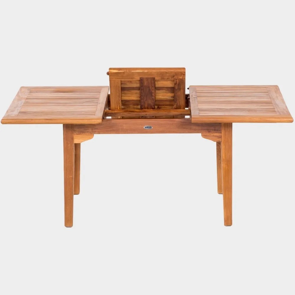 Massive home | Zahradní rozkládací stůl Bologna I Teak 110-160 x 90 cm